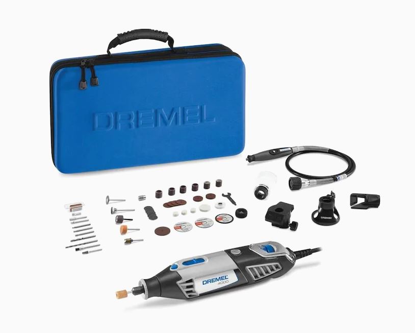 Dremel 4000 53-Piece Variable Speed Corded 1.6-Amp Multipurpose Rotary ...