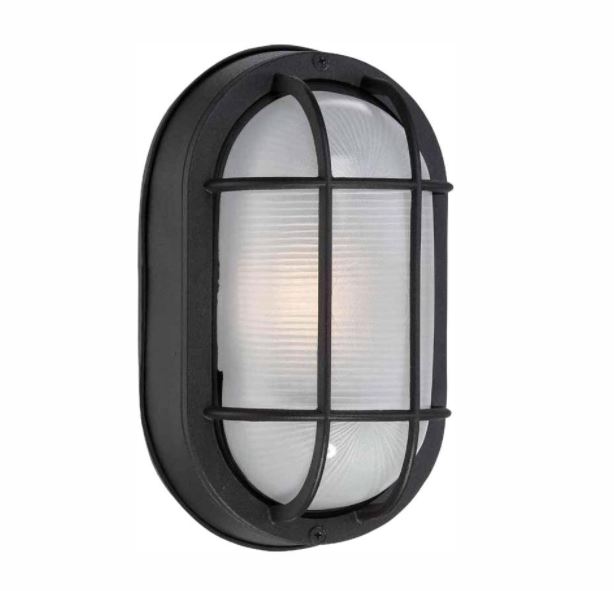 Hampton Bay Black Outdoor LED Wall Lantern HB8822LED-05 - Garland Home ...