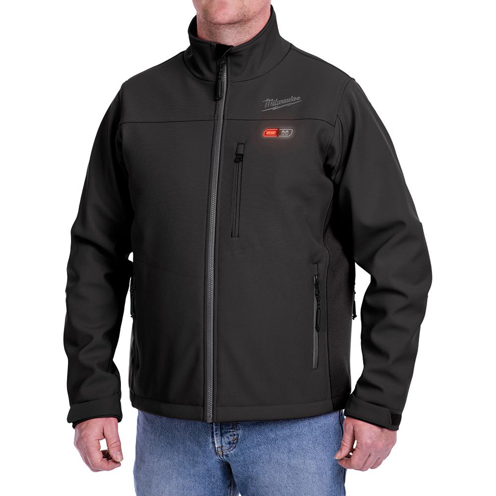 Large M12 12-Volt Lithium-Ion Heated Jacket Kit (1) 2.0Ah Battery w ...