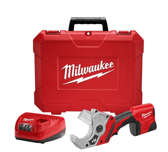 M12 12-Volt Lithium-Ion Cordless PVC Shear Kit with One 1.5 Ah Battery ...