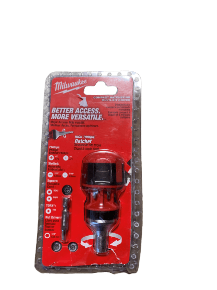 Milwaukee 8-in-1 Compact Ratcheting Multi-Bit Screwdriver - Garland ...