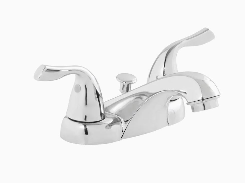 Project Source Bathroom Faucet Chrome 4" Mount 0857545 - Garland Home ...