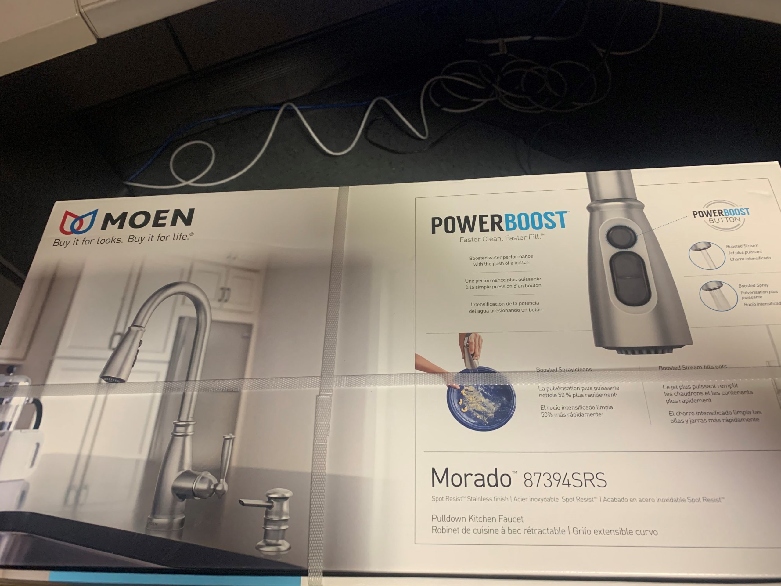 Moen Morado Spot Resist Stainless Steel High Arc Pulldown Kitchen ...