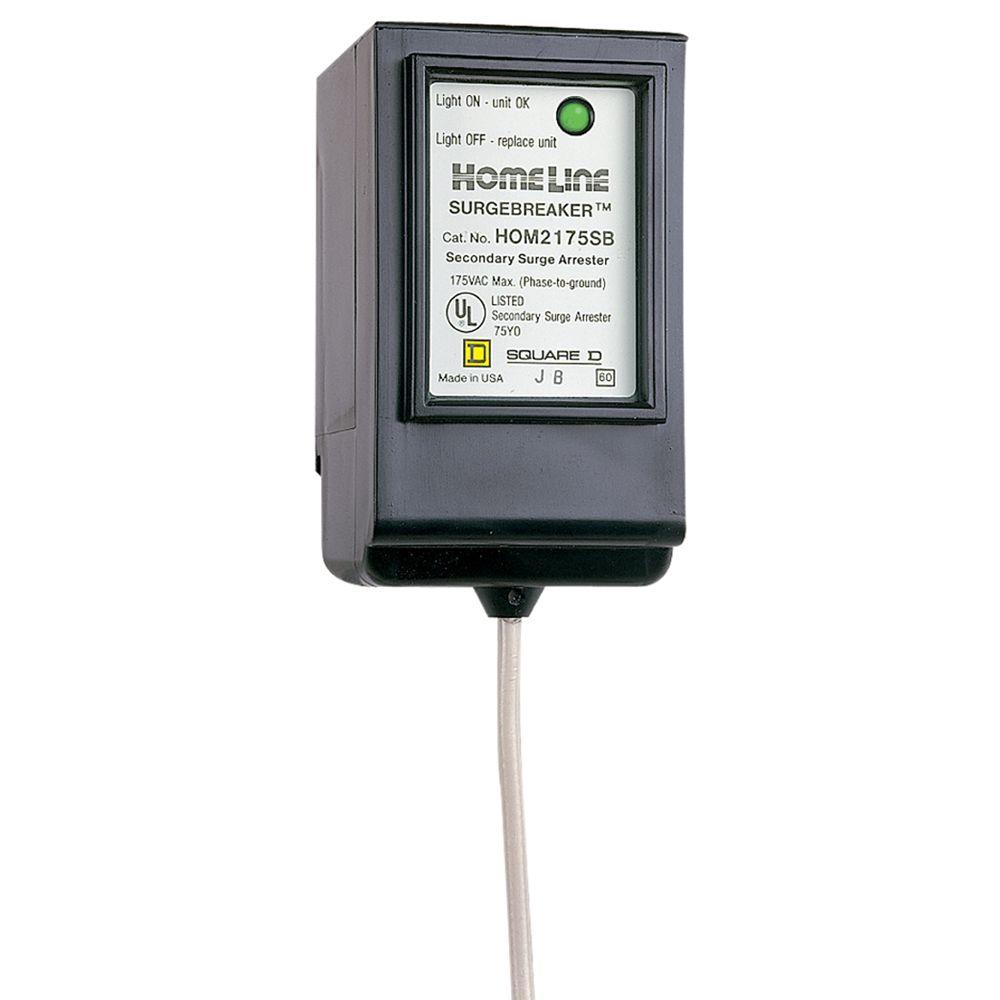 Square D Homeline 22.5 kA 2-Pole SurgeBreaker Surge Protective Device ...