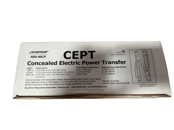 Securitron Electrical Power Transfer Concealed ElectroLynx Stainless ...