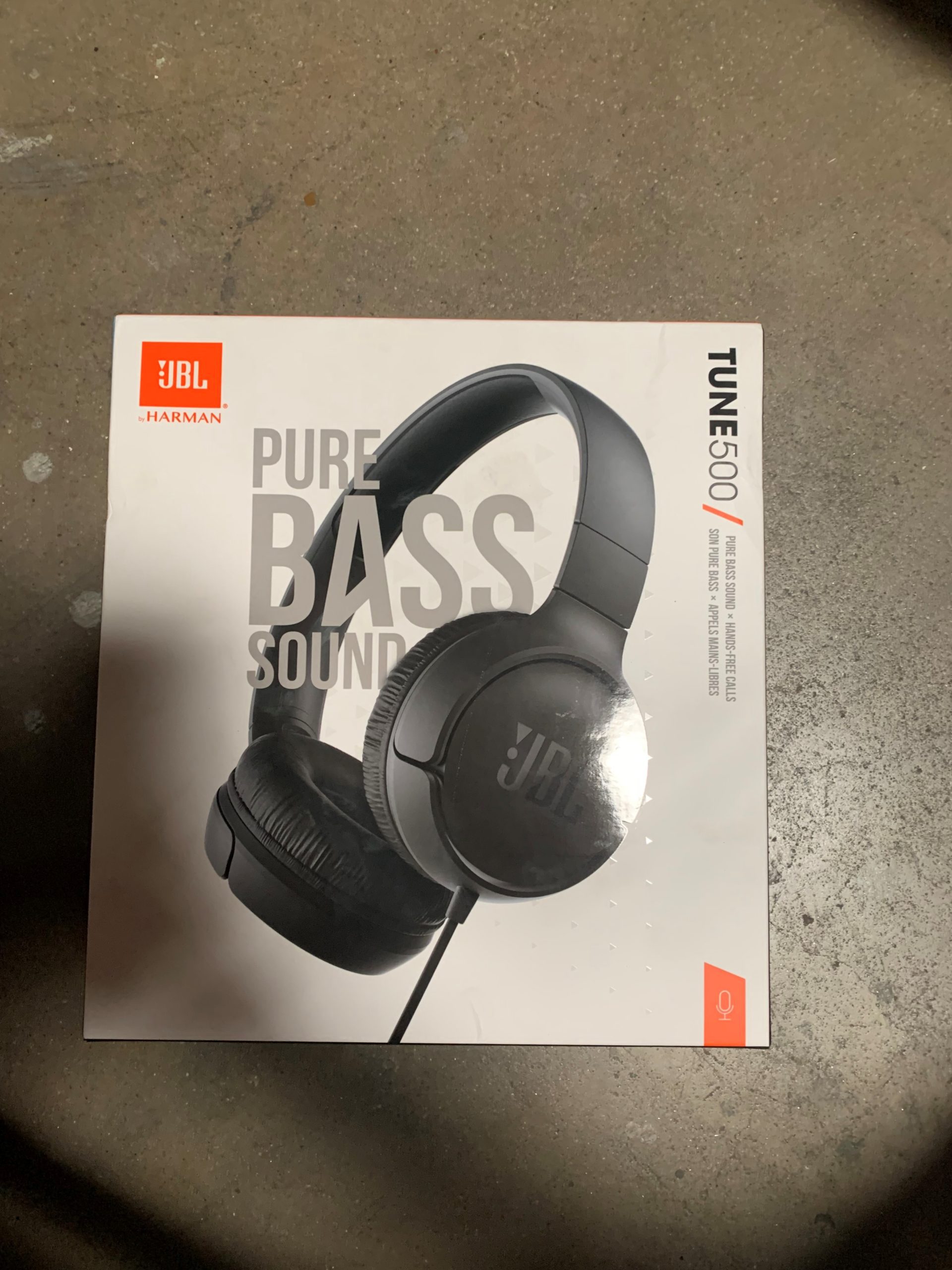 JBL Tune 500 Wired On-Ear Headphones in Black JBLT500BLKAM – Garland ...