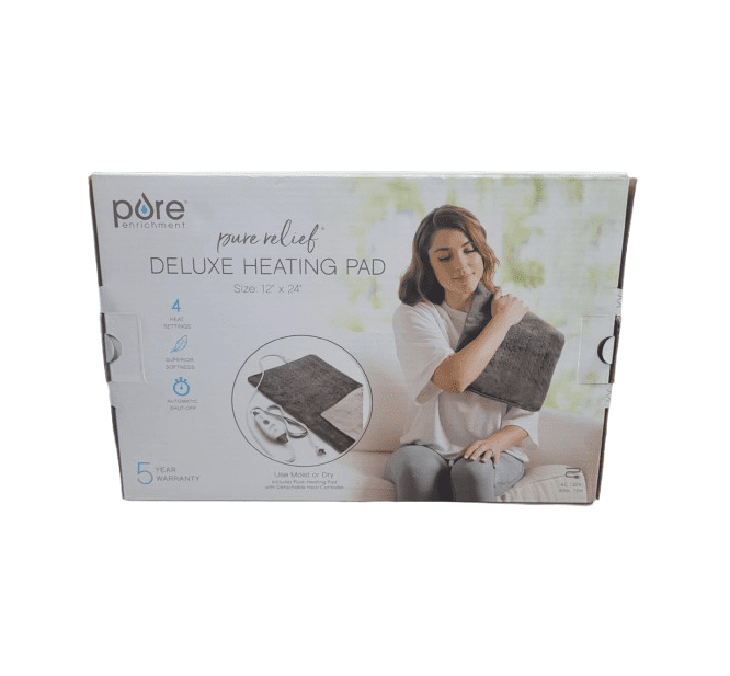 Pure Enrichment Pure Relief Deluxe Heating Pad in Gray