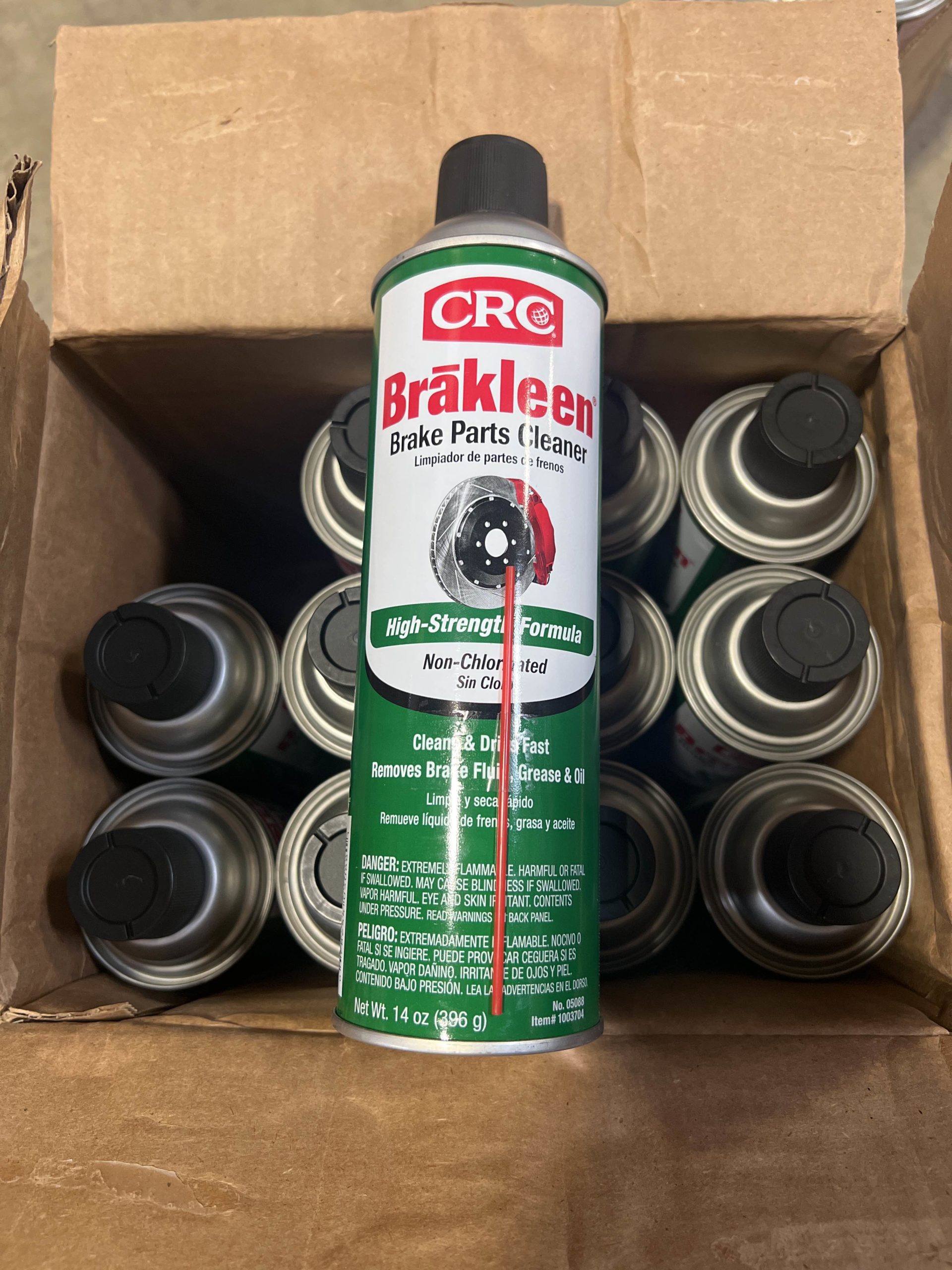 LOT OF 12 CRC Brakleen Non-Chlorinated Brake Parts Cleaners, 14 oz ...