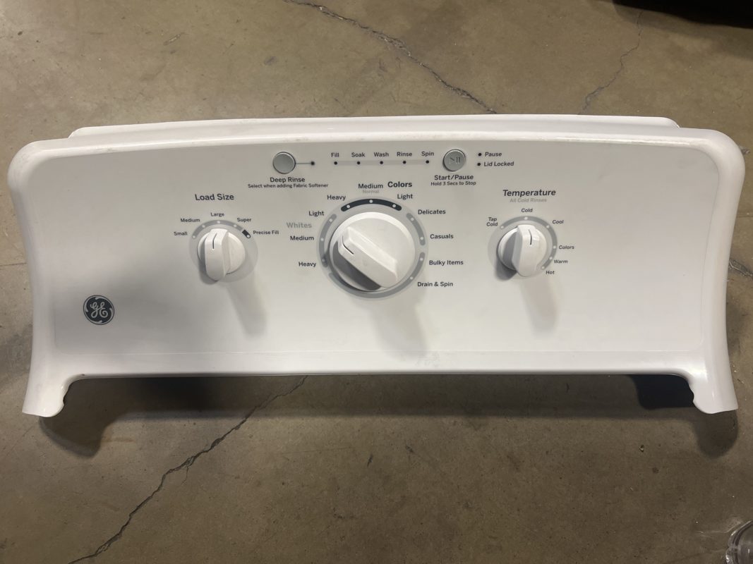 GE Washer Control Panel With Board Part # 290D2120P047 290D2102G033 ...