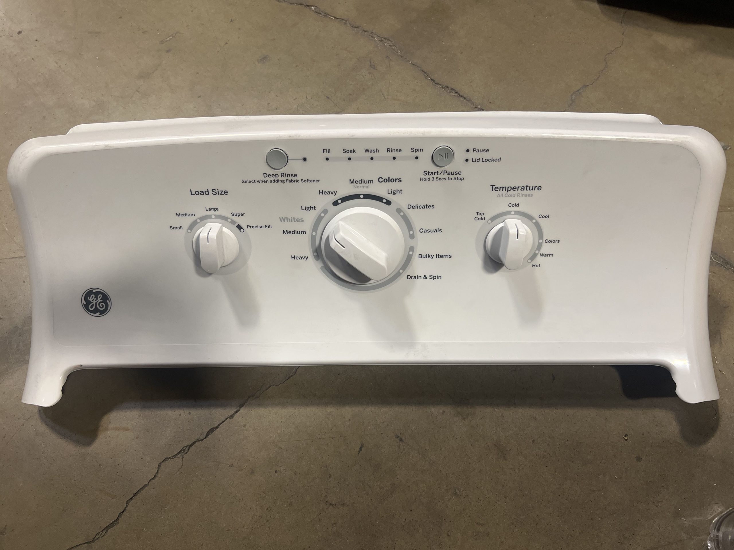 GE Washer Control Panel With Board Part # 290D2120P047 290D2102G033 ...