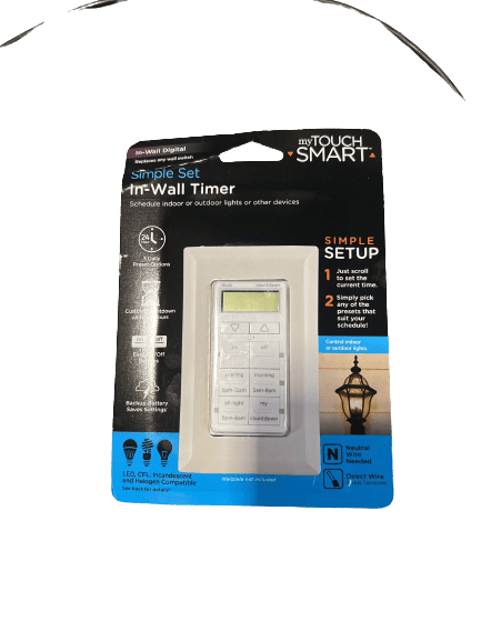 GE 15 Amp 6-Presets and 24-Hourly Settings In-Wall Digital Timer ...