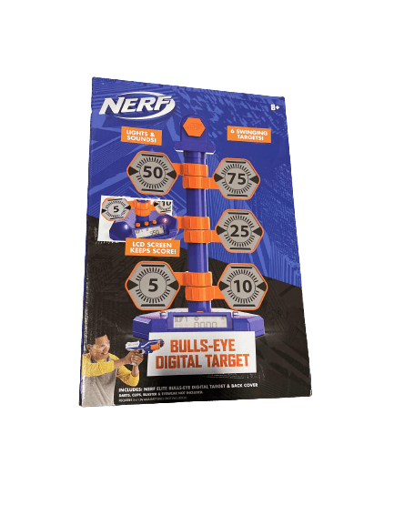 Nerf Gun Bulls-Eye Digital Target with Lights & Sounds LCD Screen 6 ...