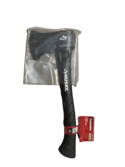 Husky. 1.25 Lbs 14" Camp Axe Overstrike Protection Design Black 1001 ...