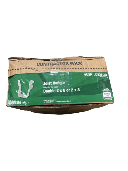 USP Structural Connectors JUS26-2TZ 2 x 6 in. Double Joist Hanger ...
