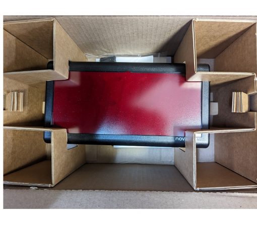 Novanex 12" 4 Digit PoE Clock Red LED Black ABS Plastic Case ONT4BK-P ...