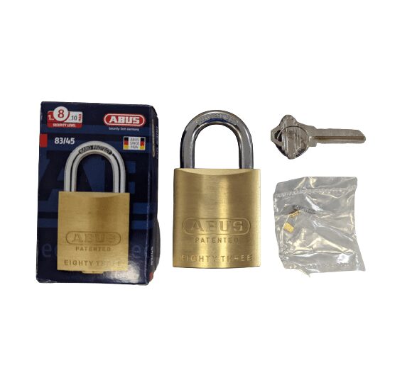 ABUS 83/45 OB #300 Rekeyable Brass Padlock w/ Uncut Key - Garland Home ...