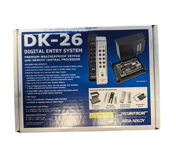 Securitron Assa Abloy Digital Entry Keypad System Satin DK-26 DK-26SS ...