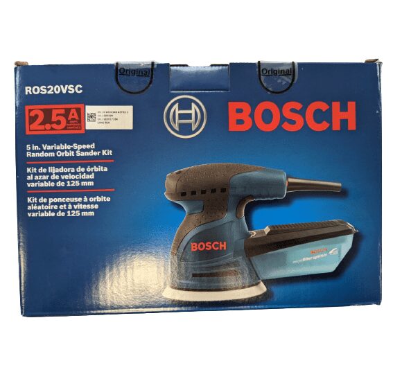 Bosch 5" Variable Speed Random Orbit Sander with Carrying Bag ROS20VSC ...