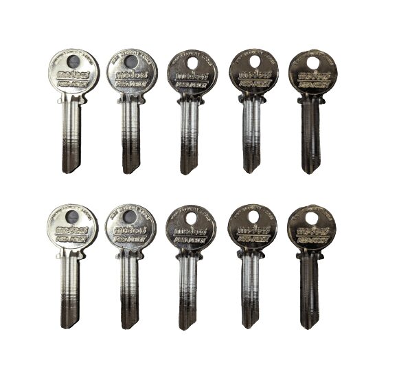 10-PACK Keys Medeco 6 Pin Keys Blanks Uncut Locksmith KYB - Garland ...