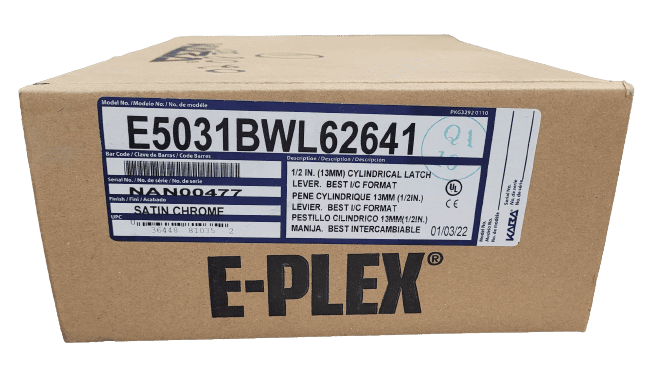 Kaba Simplex E5031-B-WL-626-41 Push Button Lock Key Override w/ Lever ...