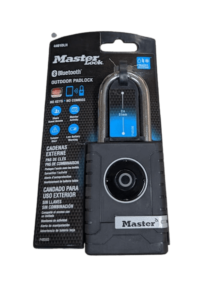 Master Lock Bluetooth Padlock, weather resistant, Resettable, 2 in ...