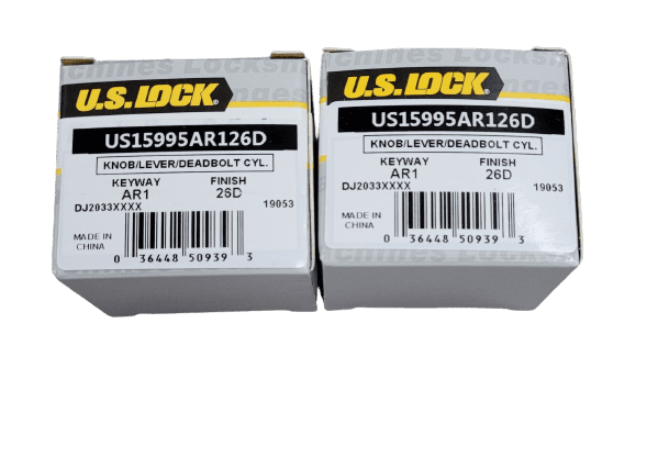 2-PACK US Lock Chrome Padlock Cylinder - US15995AR126D - Garland Home ...
