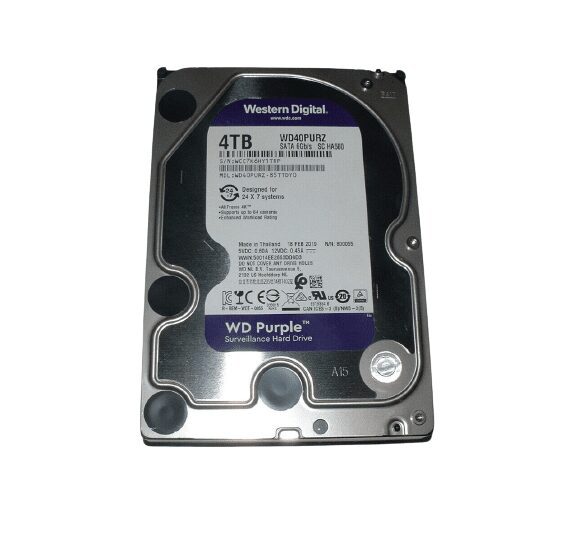 WD Western Digital Purple 4TB HDD SATA lll Surveillance Hard Drive ...
