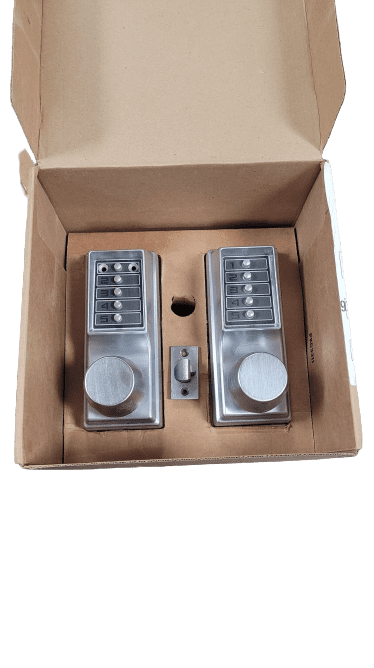 KABA ILCO Access 1000 Double Egress Pushbutton Lock in Dull Chrome ...