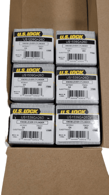 6-PACK US Lock KIK Convert A Cylinder GA Keyway Chrome KA2 - Garland ...