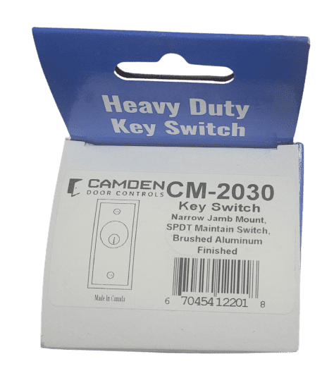 Camden CM-2030-AL Key Switch SPDT ON/OFF - Garland Home Center