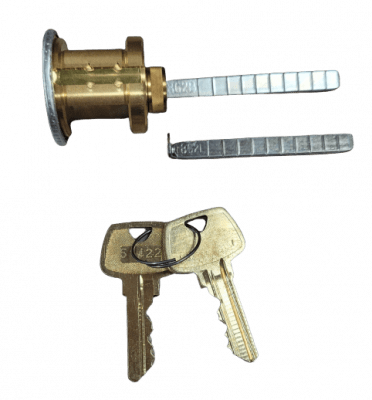 2-PACK US Lock Rim Cylinder Solid Brass LA Keyway Chrome KA2 – Garland ...