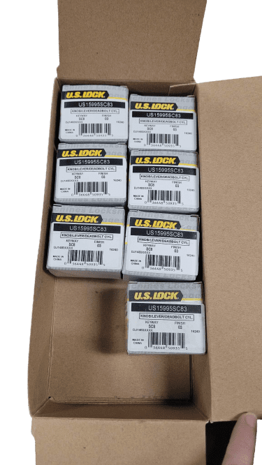 7-PACK US Lock Universal SC8 Keyway Brass KA2 Knob/Deadbolt Cylinder ...