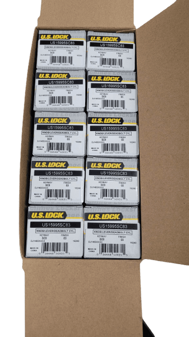 10-PACK US Lock Universal SC8 Keyway Brass KA2 Knob/Deadbolt Cylinder ...