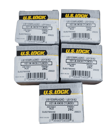 5-Pack US Lock KIK Convert A Cylinder RU4 Keyway Chrome KA2 - Garland ...