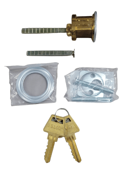 2-PACK US Lock Rim Cylinder Solid Brass SC8 Keyway Chrome KA2 - Garland ...