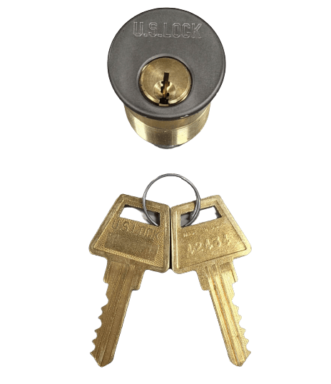 9-PACK US Lock 1 1/8 in. RX0 Keyway Chrome KA2 Mortise Cylinder ...