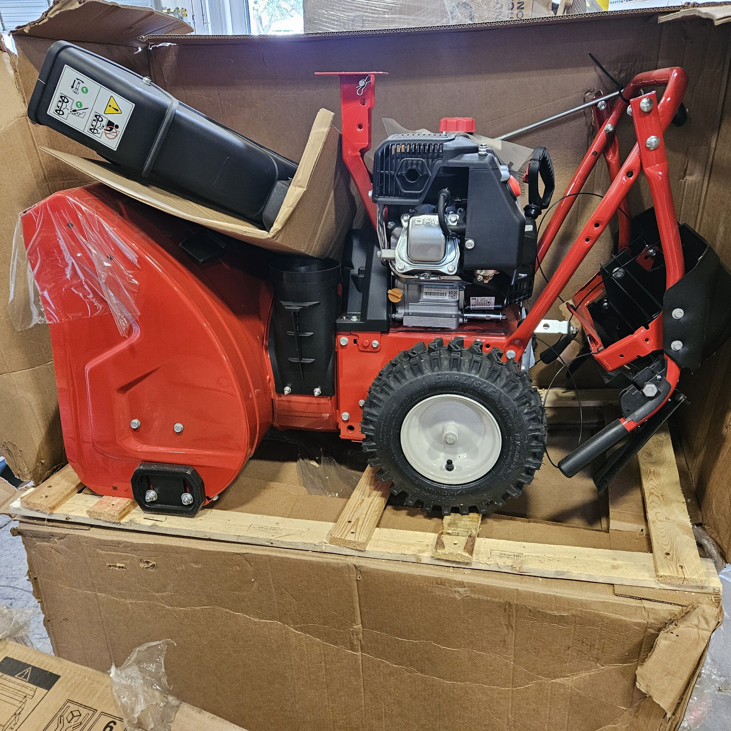 Troy-Bilt Storm 24 in. 208 cc Two-Stage Gas Snow Blower with Electric Start – Garland Home Center