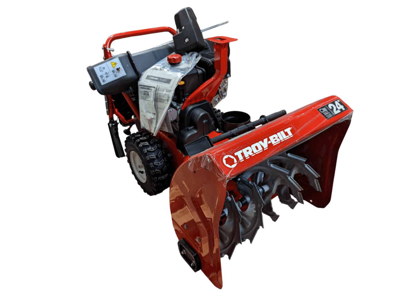 Troy-Bilt Storm 24 in. 208 cc Two-Stage Gas Snow Blower with Electric ...