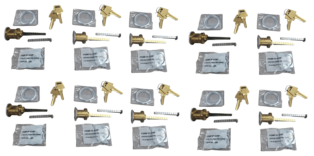 10-PACK US Lock Rim Cylinder Solid Brass SC1 Keyway Chrome KA2-U013987 ...