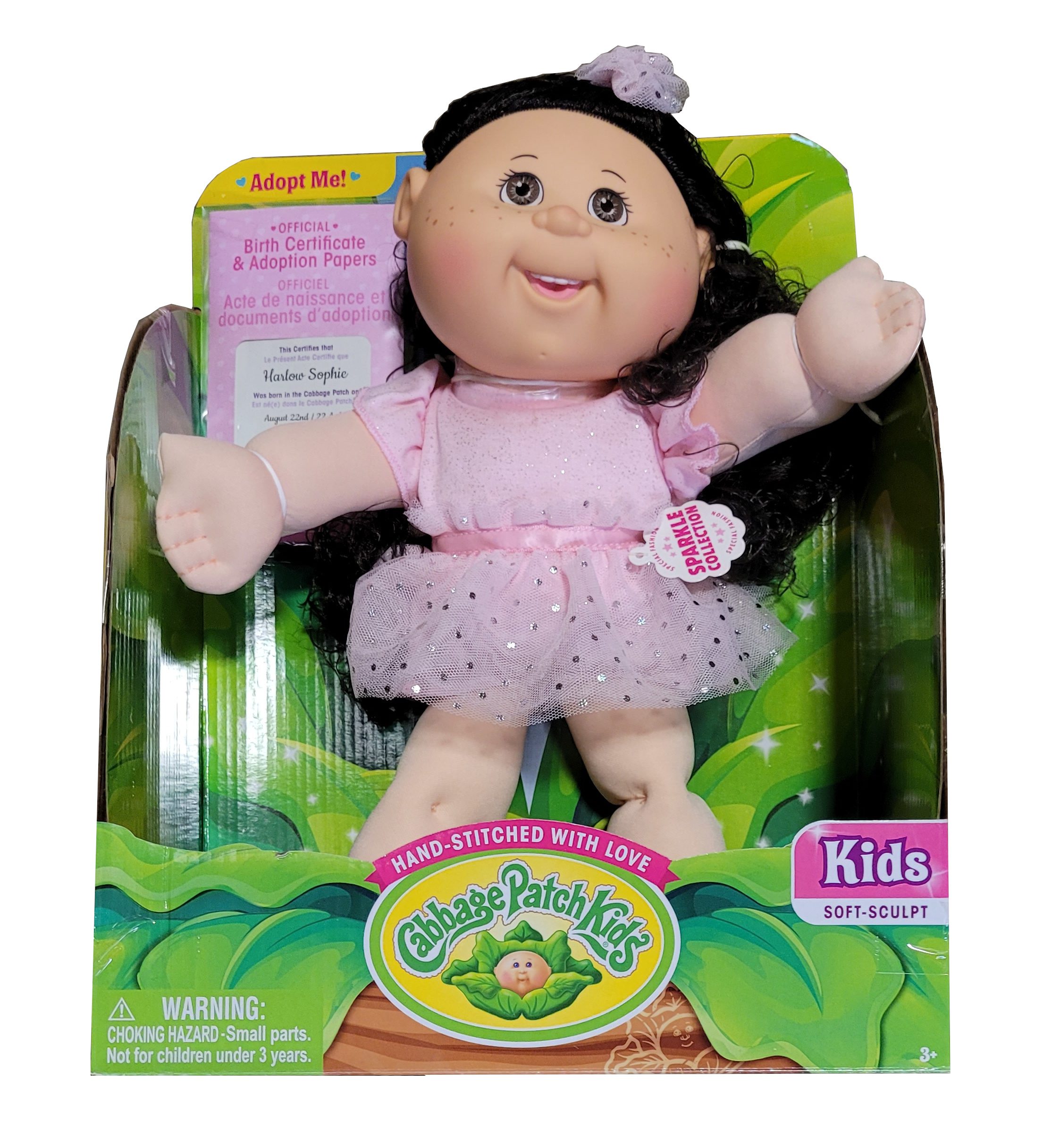 Cabbage Patch Kids 14″ Kids Dancer Doll Sparkle Collection Brown Eyes ...