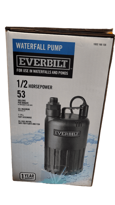 Everbilt 1/2 HP Waterfall Submersible Utility Pump SUP80-HD - Garland ...
