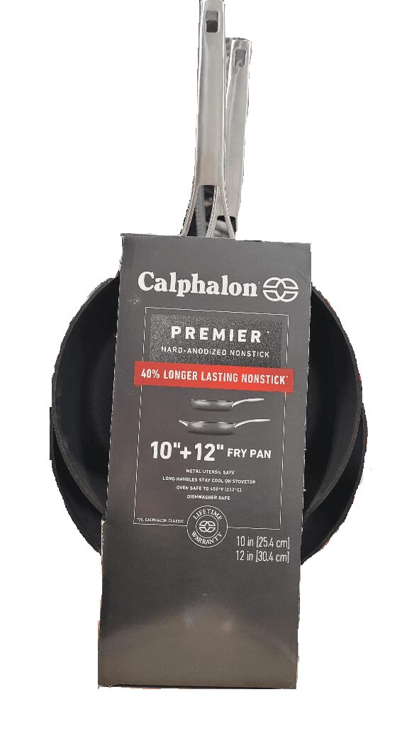 Calphalon Premier Hard-Anodized Nonstick 10-Inch and 12-Inch Fry Pan ...