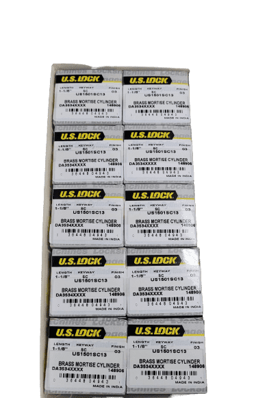 10-Pack US Lock Mortise Cylinder 1-1/8 In. Yale Cam SC1 Keyway ...