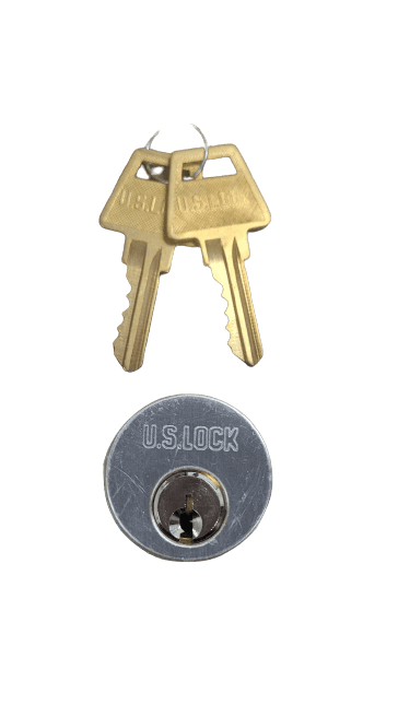 2-PACK US Lock Mortise Cylinder 1 in. Adams Rite Cam SX Keyway Chrome ...