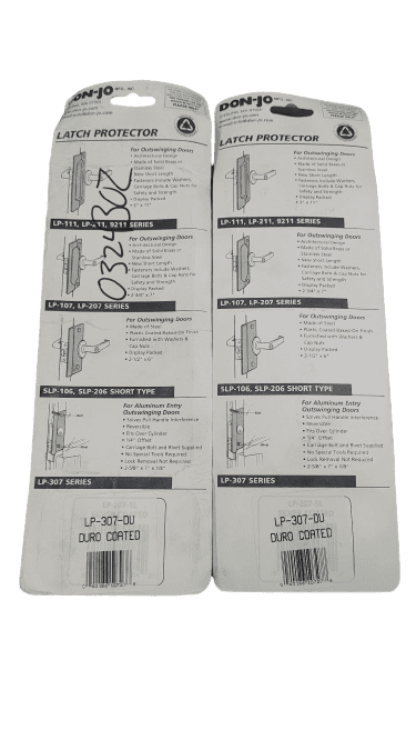 2-PACK Don-Jo LP-307-DU 7″ Duronotic Latch Protector For Aluminum Door ...