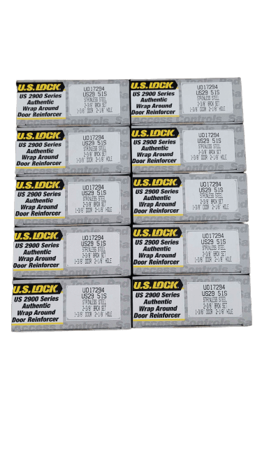 10 PACK US Lock 2900 Wrap Around Reinforcer 2-3/8 Backset 1-3/8 Door 2 ...
