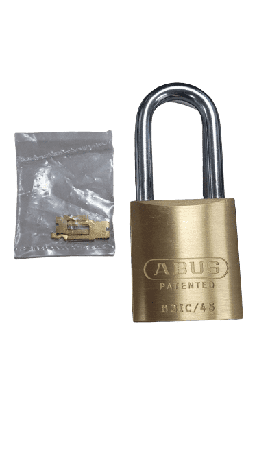 6-PACK ABUS 83IC/45HB50 Brass Padlock 1-3/4in Wide SFIC Small Format IC ...