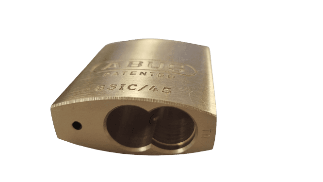 6-PACK ABUS 83IC/45HB50 Brass Padlock 1-3/4in Wide SFIC Small Format IC Prep, Less Core, Shackle ...