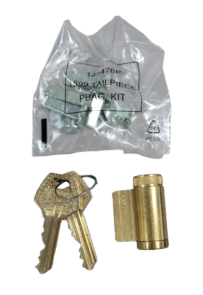 2-PACK US Lock Knob/Deadbolt Cylinder Universal 60 Keyway Brass ...