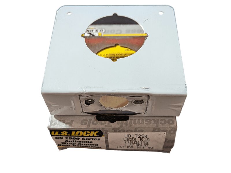 2-PACK US Lock 2900 Series Stainless Steel Wrap Around Door Reinforcer ...